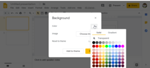 How to make a custom Gradient Background in Google Slides