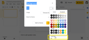How to make a custom Gradient Background in Google Slides