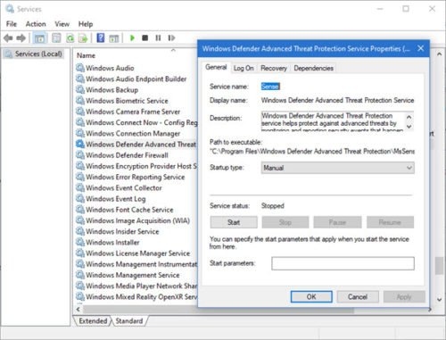 Windows Defender error 0x800700aa, Service couldn't be started