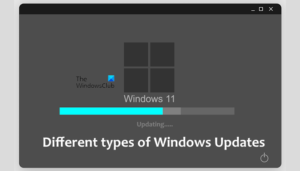 Different types of Windows Updates released for Windows OS