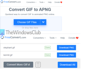 How to convert GIF to APNG (animated PNG)