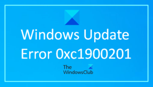 Fix 0xc1900201 Windows Update Error