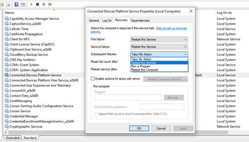 The Connected Devices Platform Service service terminated
