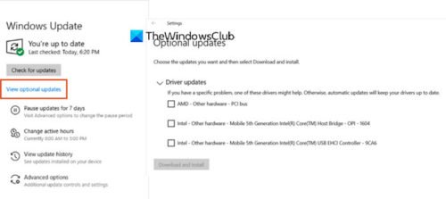 How to install Driver and Optional Updates in Windows 11