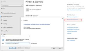 Windows could not search your network for Printers