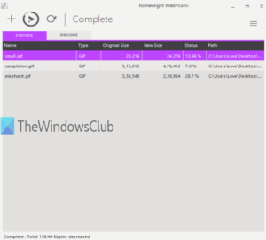 How to create animated WebP images