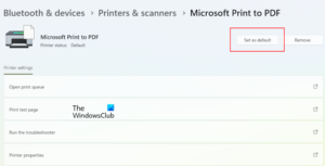 How to Print to PDF in Windows 11/10 without using any software
