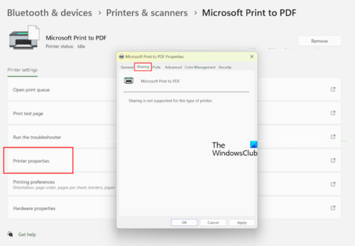 How to share and add Network Printer in Windows 11/10