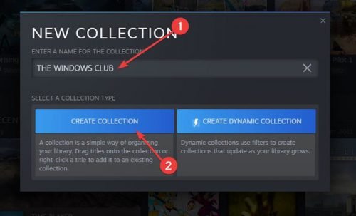 How to organize Steam games using Categories