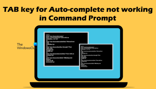 TAB key for Auto-complete not working in Command Prompt