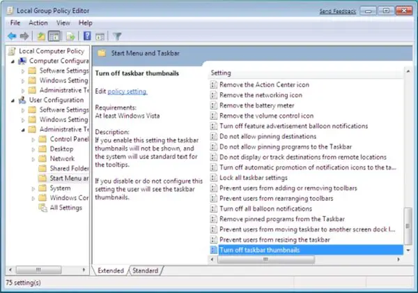 Enable or disable Taskbar Thumbnail Preview in Windows 11/10 Enable or disable Taskbar Thumbnail Preview in Windows 11/10