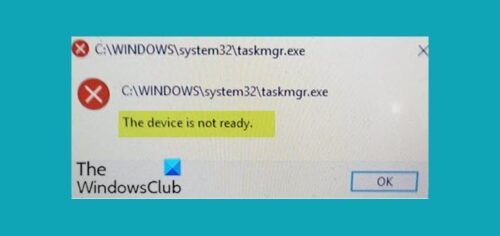 The device is not ready when running .exe files on Windows 11/10