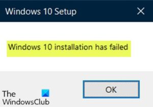 Windows 11 installation has failed - Windows upgrade error