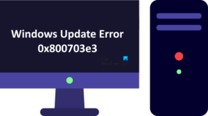 Fix 0x800703e3 Windows Update Error