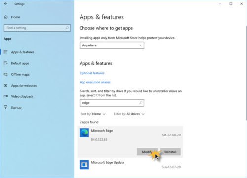 Microsoft Edge keeps freezing, crashing or is not responding