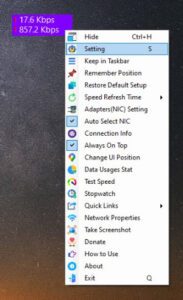 How to display Internet speed on the Taskbar in Windows 11/10