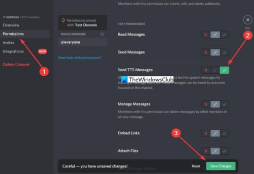 How to enable and use Discord Text-to-Speech (TTS) feature