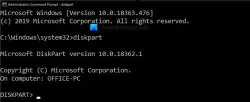 Unhide or Hide Hard Drive Partition using Command Prompt