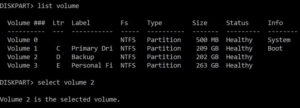 Unhide or Hide Hard Drive Partition using Command Prompt