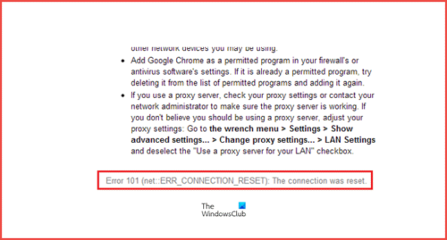 Fix ERR_CONNECTION_RESET error on Chrome browser