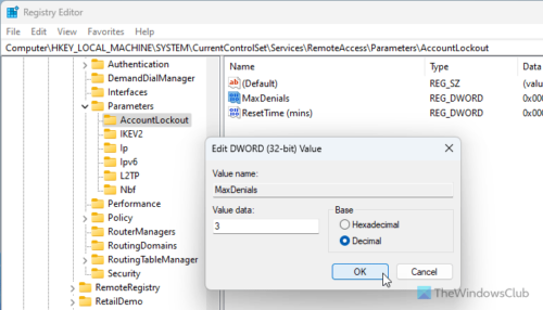 Configure Remote Access Client Account Lockout in Windows Server
