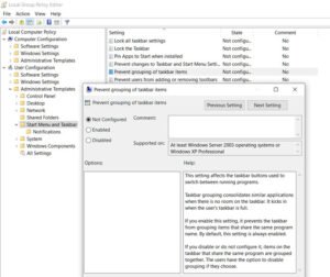 How to Group Taskbar Icons in Windows 10