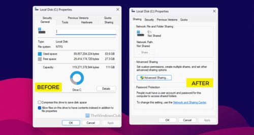 Add or remove Hardware tab in Drive Properties in Windows 11/10