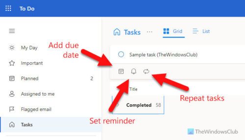 How to ass Tasks to users in Microsoft-To-Do