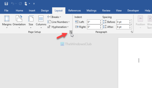 How to change default Gutter Margin size and position in Word