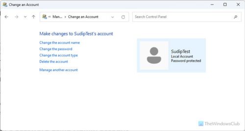 How to change another User's password in Windows 11/10