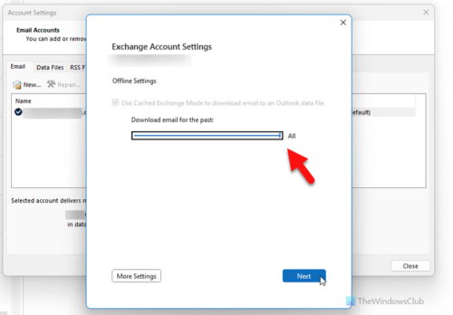 How to make Outlook download all emails from server