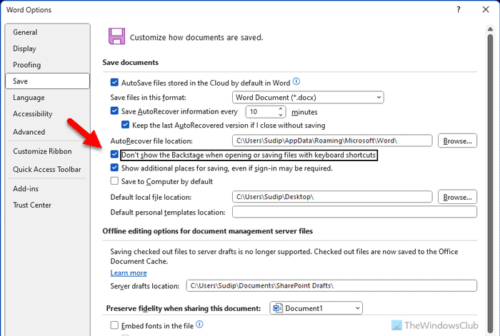 Restore old ‘Save as' dialog for Microsoft 365 apps on Windows PC