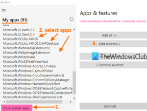 Bloatbox or JunkCtrl: Bulk uninstall Pre-installed apps in Windows 11