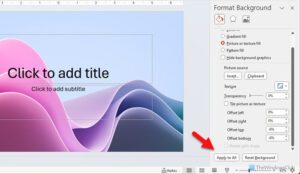 How to set a Picture as a Background on PowerPoint