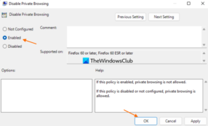 How to disable Private Browsing in Chrome or Firefox