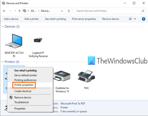 How to rename a Printer in Windows 11/10