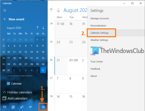 Enable or Disable Alternate Calendar in Calendar app of Windows 11