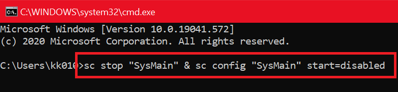 Service Host SysMain causing High CPU and Memory usage