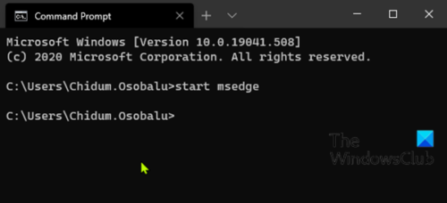 How To Open Edge Browser Using Command Prompt On Windows 11