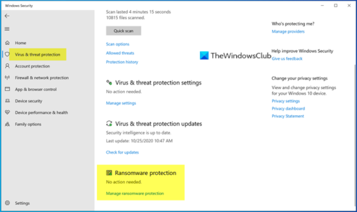 Enable and configure Ransomware Protection in Windows Defender