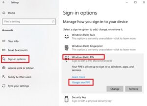 How to reset or change Login PIN in Windows 11/10