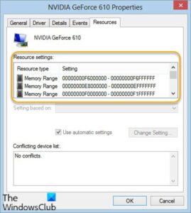 Windows cannot identify all the resources this device uses (Code 16)