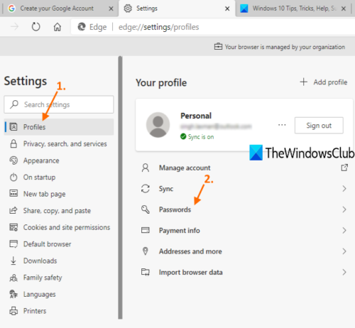 Enable or disable Reveal Password button in Microsoft Edge