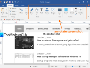 How to take scrolling screenshot in Windows 11/10