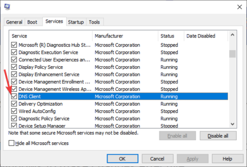 Enable DNS Client Service if it is greyed out in Windows 11