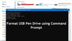 How to format USB Pen Drive using Command Prompt in Windows