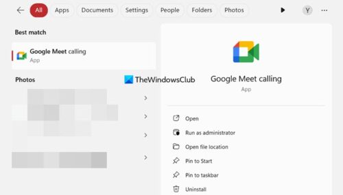How to install Google Meet on Windows 11/10