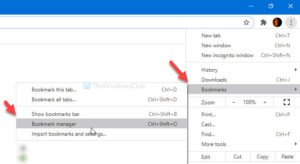 How to import or export Chrome Bookmarks to an HTML file