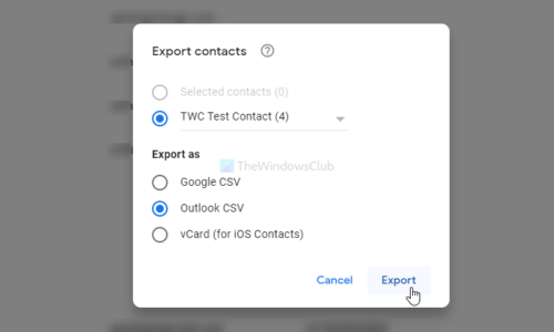 How to import Gmail or Google Contacts into Outlook