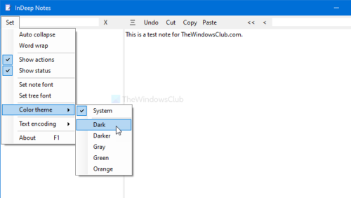 InDeep Notes: Free portable note taking app for Windows PC